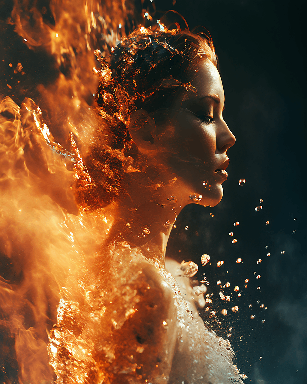 Download Woman, Flames, Fire. Royalty-Free Stock Illustration Image ...