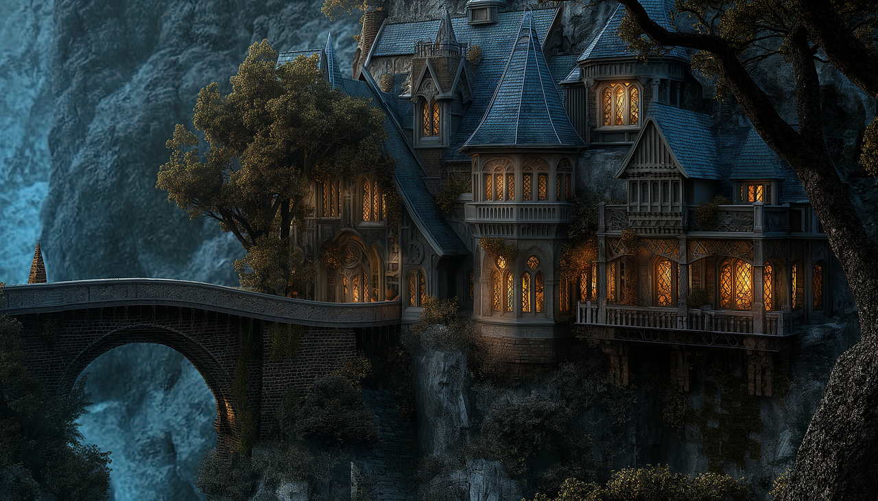 Download Castle, House, Bridge. Royalty-Free Stock Illustration Image ...