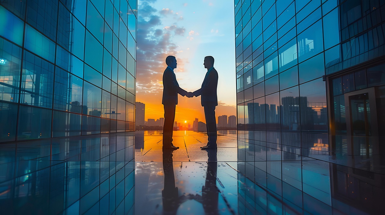 Download Businessmen, Partnership, Silhouette. Royalty-Free Stock ...