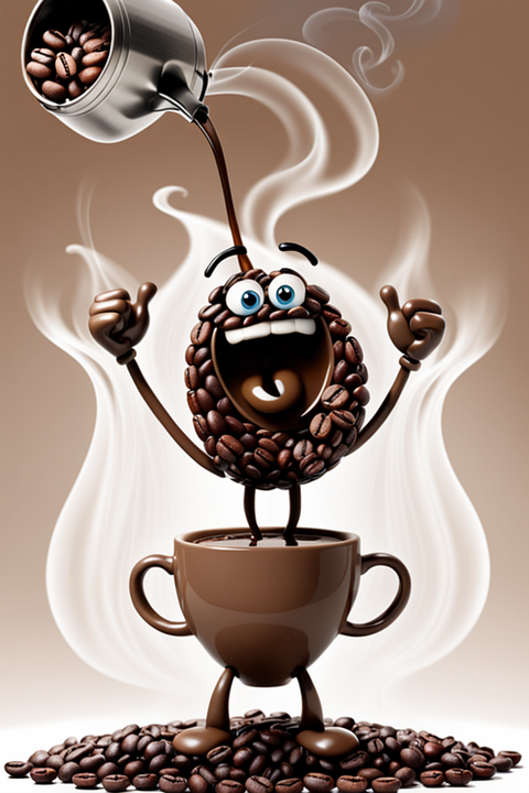 Download Ai Generated, Coffee, Coffee Beans. Royalty-Free Stock ...