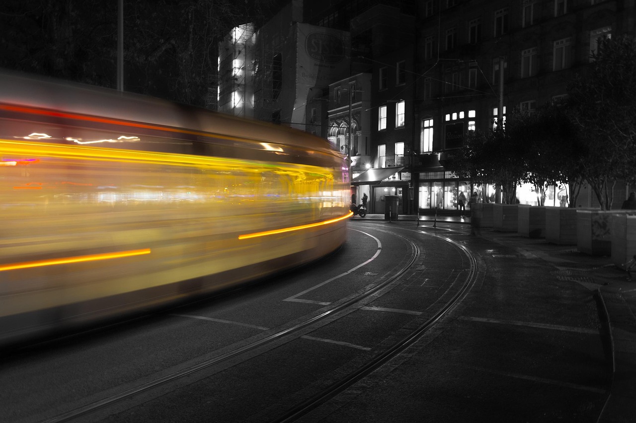 Tram Evening Lights - Free photo on Pixabay - Pixabay