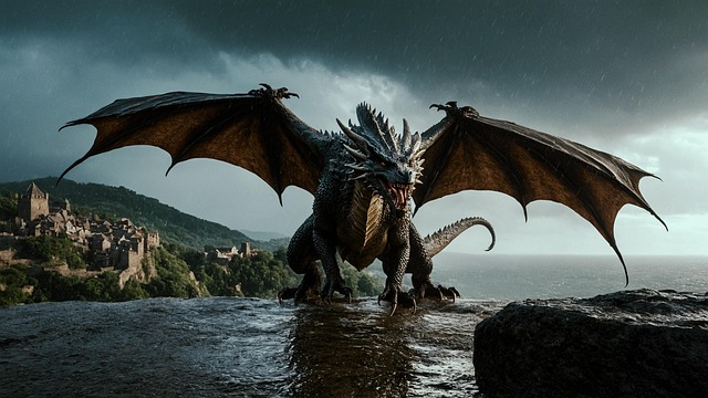 Download Ai Generated, Dragon, Middle Ages. Royalty-Free Stock ...