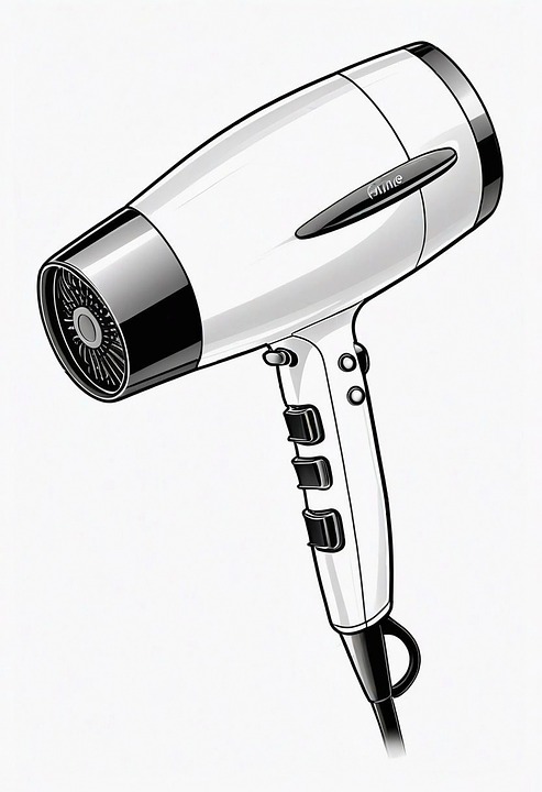 Download Hair Dryer, Coloring Page, Kids. Royalty-Free Stock ...