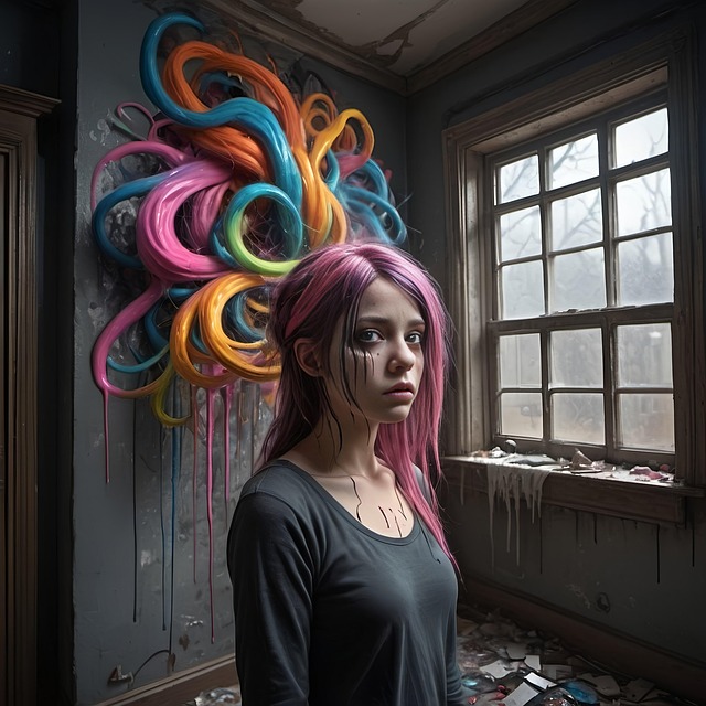 Download Girl, Creepy, Colorful. Royalty-Free Stock Illustration Image ...