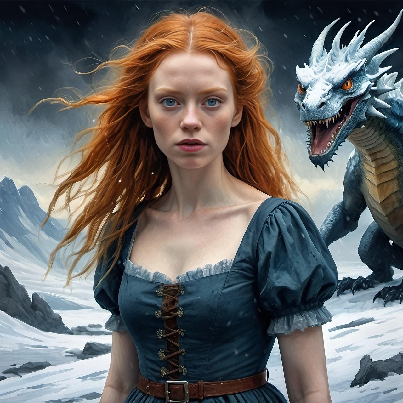 Download Woman Dragon Fantasy Royalty Free Stock Illustration Image