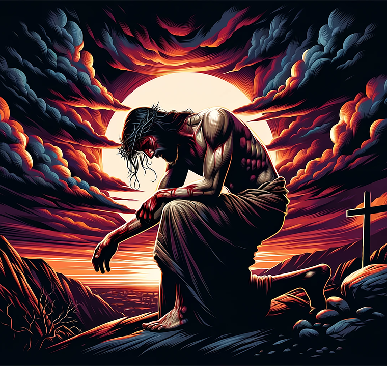 Download Jesus, Suffering, Crucifixion. Royalty-Free Stock Illustration ...