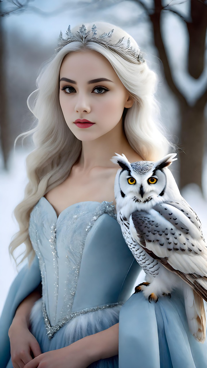 Download Ai Generated Woman Ice Queen Royalty Free Stock