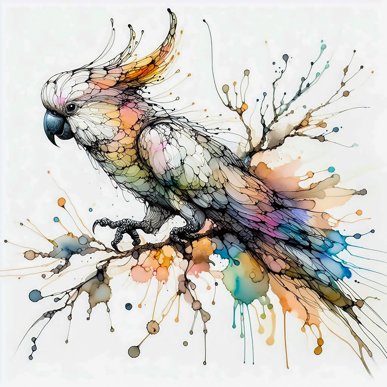 Download Cockatoo, Parrot, Bird. Royalty-Free Stock Illustration Image ...