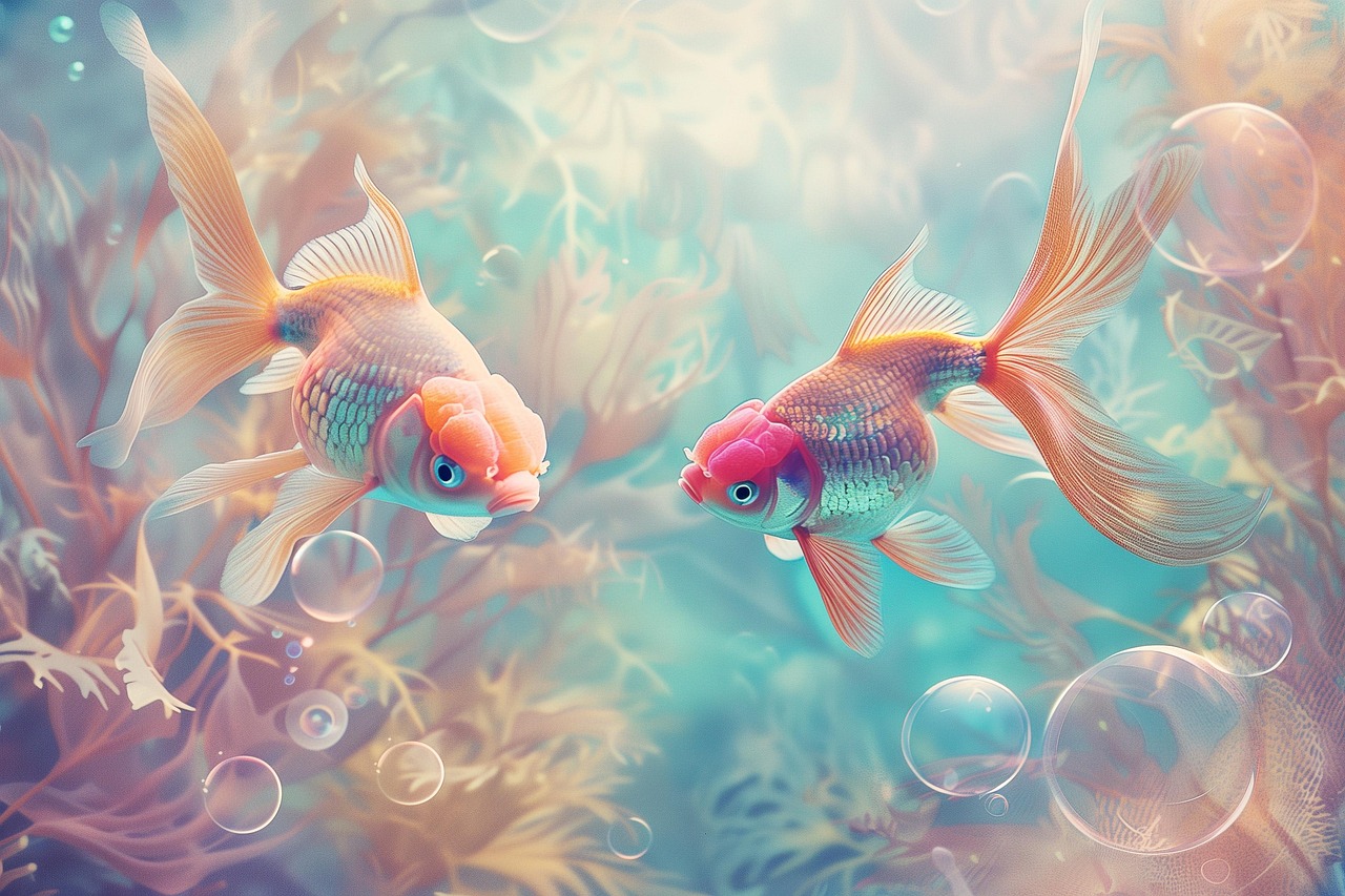 Fantail Gullfisk Tegning