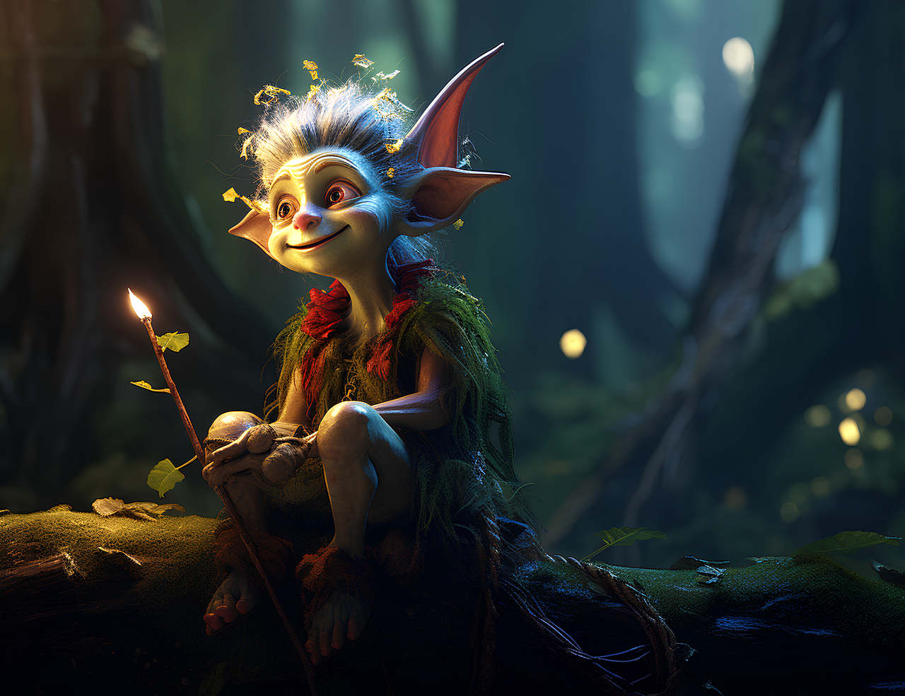 Download Ai Generated, Elf, Forest. Royalty-Free Stock Illustration ...