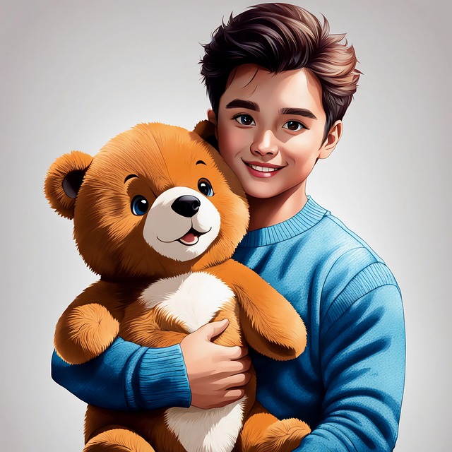 Download Ai Generated, Teddy Bear, Kid. Royalty-Free Stock Illustration ...