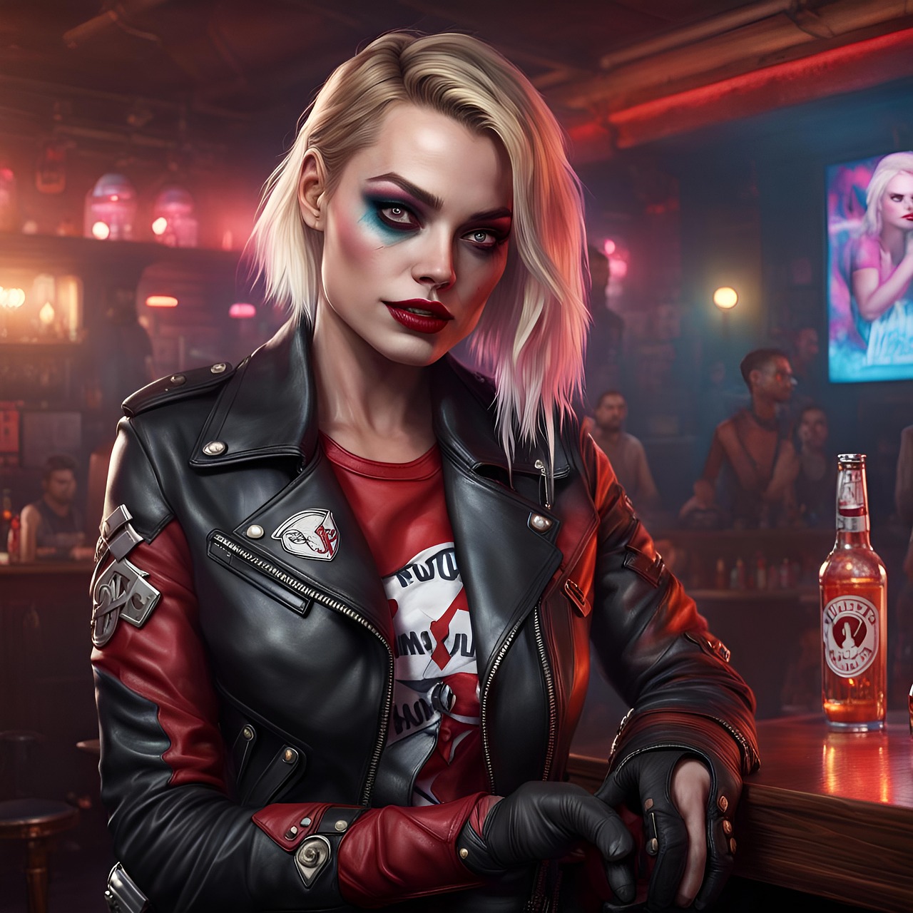 Download Ai Generated, Harley Quinn, Super Villain. Royalty-Free Stock ...