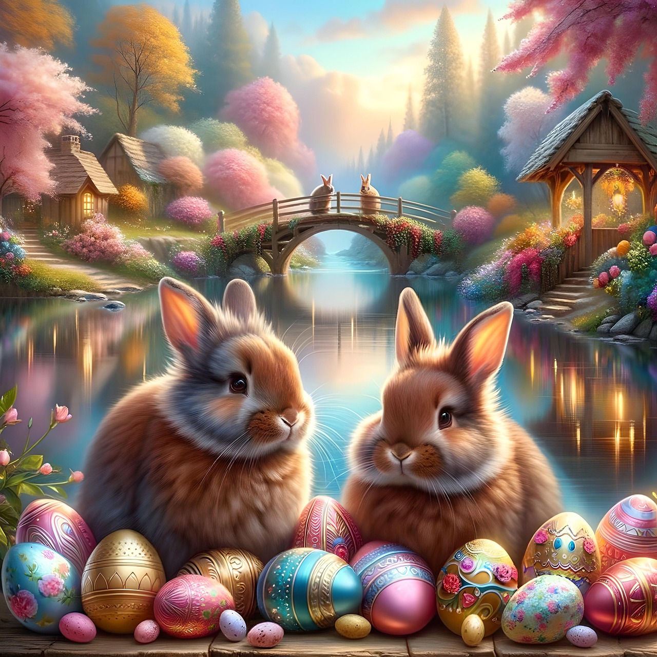 Download Ai Generated, Easter, Eggs. Royalty-Free Stock Illustration ...