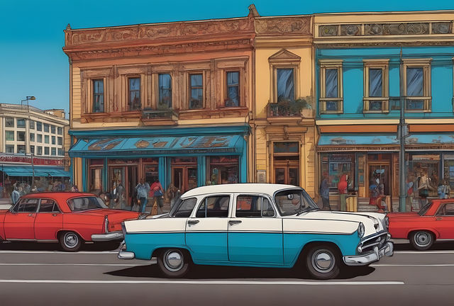 Download Cars, Street, Building. Royalty-Free Stock Illustration Image ...