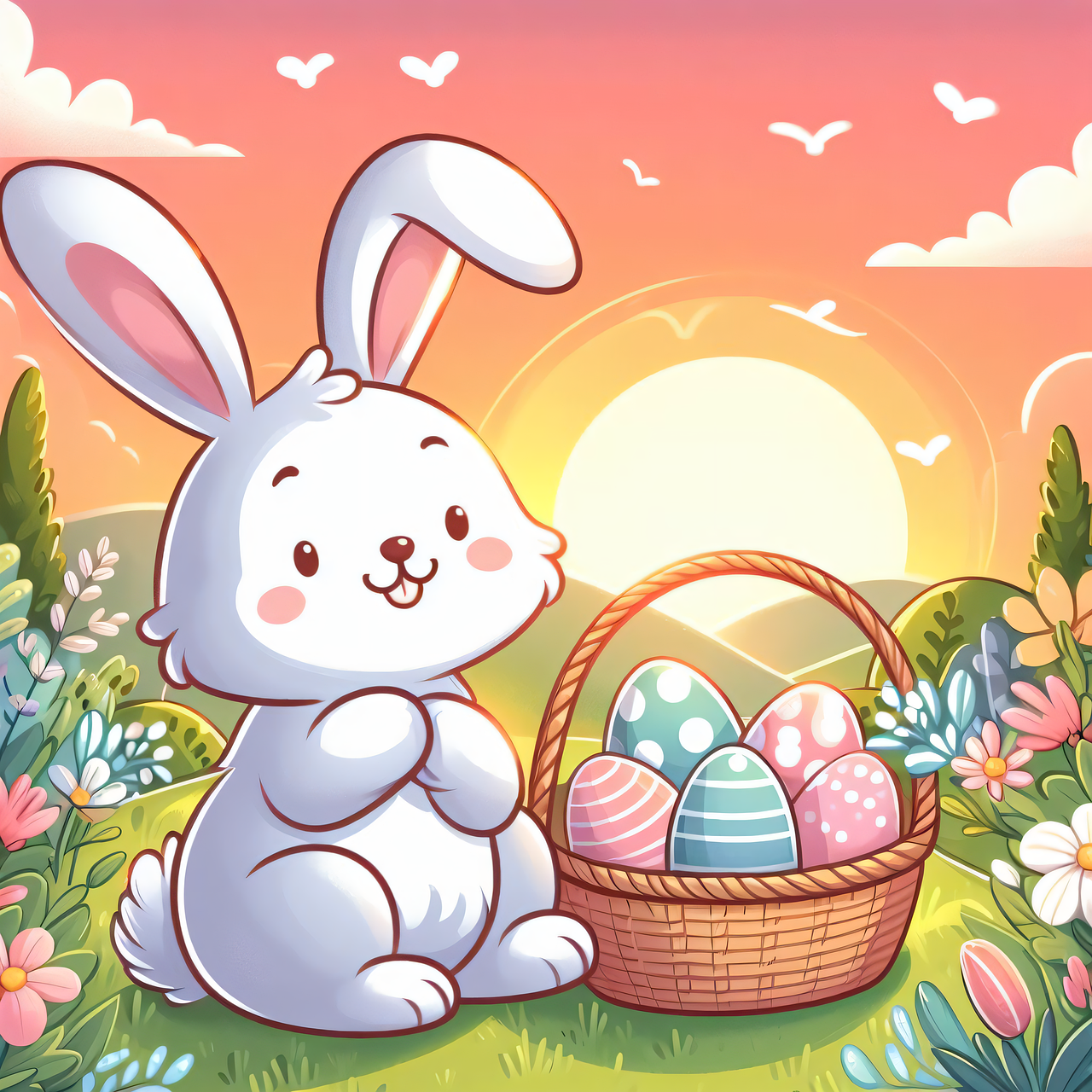 Download Ai Generated, Easter, Bunny. Royalty-Free Stock Illustration ...