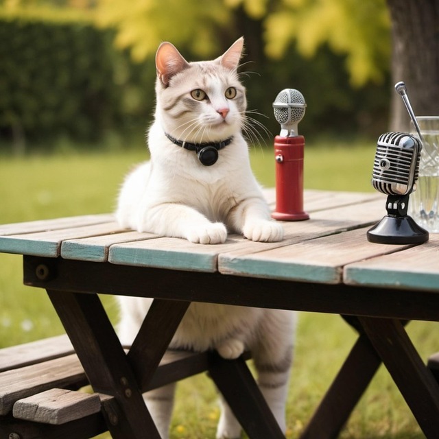 Download Ai Generated Cat Podcast Royalty Free Stock Illustration Image Pixabay