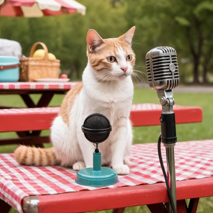 Download Ai Generated, Cat, Podcast. Royalty-Free Stock Illustration ...