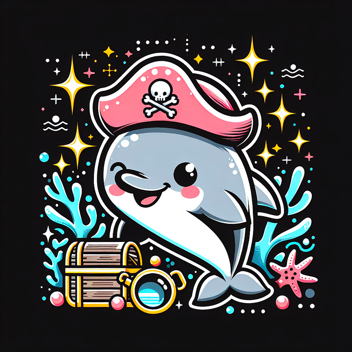 Download Dolphin, Pirate Hat, Underwater. Royalty-Free Stock ...