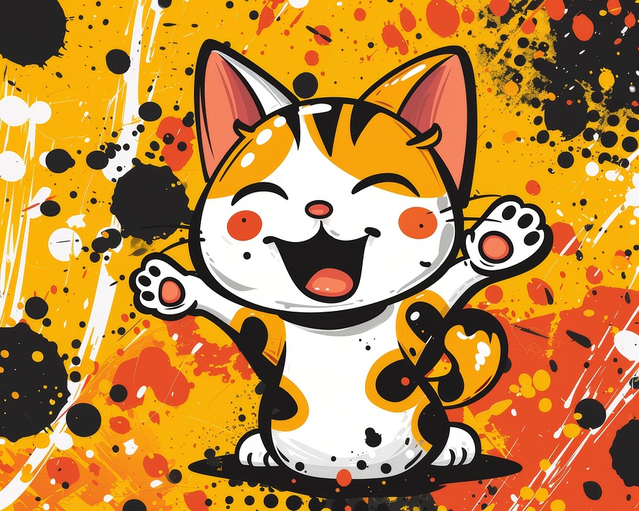 Download Ai Generated, Cartoon, Cat. Royalty-Free Stock Illustration ...