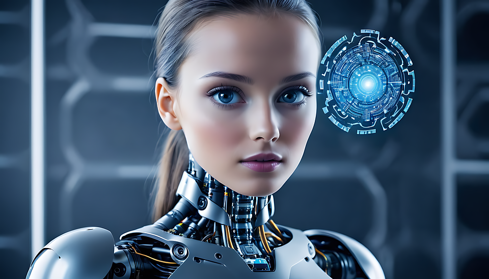 Download Ai Generated, Humanoid, Robot. Royalty-Free Stock Illustration ...