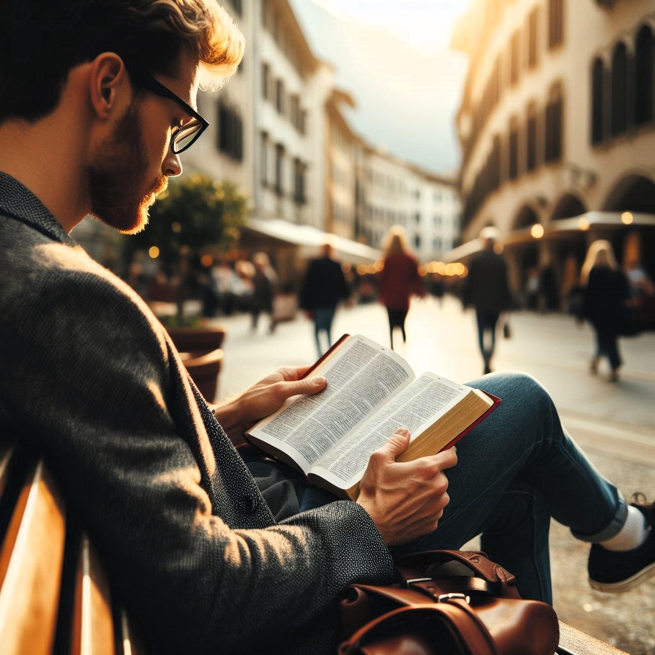 Download Ai Generated, Man, Reading. Royalty-Free Stock Illustration ...