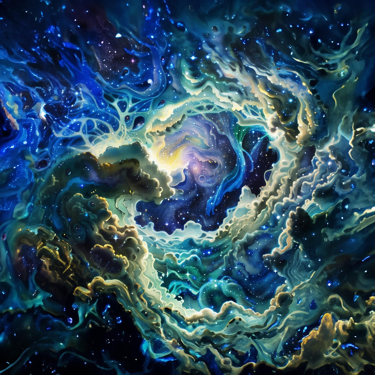 Download Ai Generated, Galactic, Fluid. Royalty-Free Stock Illustration ...