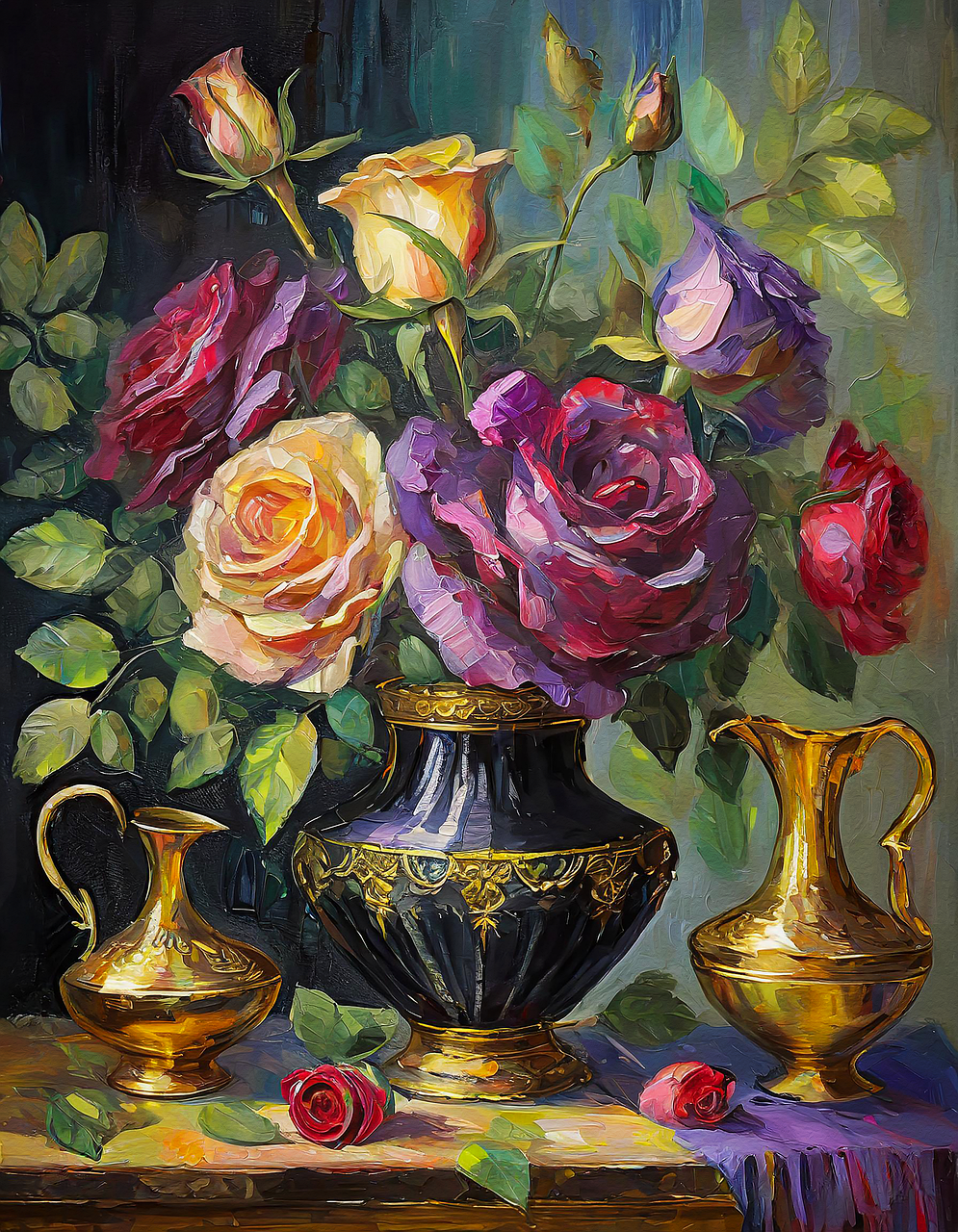 Download Flowers, Still Life, Vase. Royalty-Free Stock Illustration ...