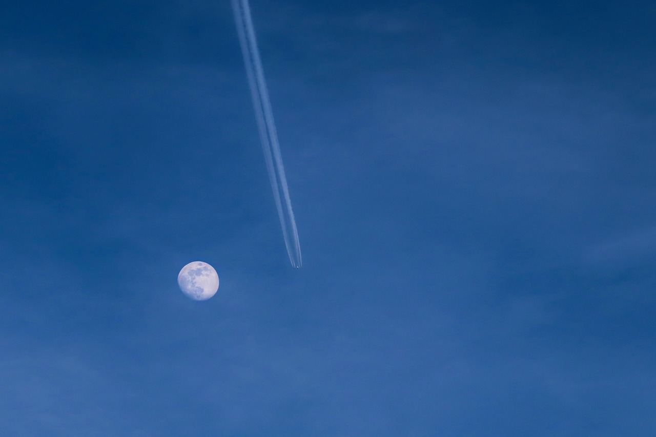 Moon Plane Heaven - Free photo on Pixabay - Pixabay