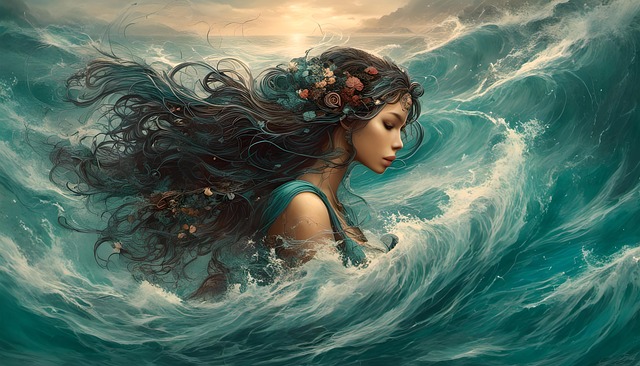 Download Woman, Ocean, Sea. Royalty-Free Stock Illustration Image - Pixabay
