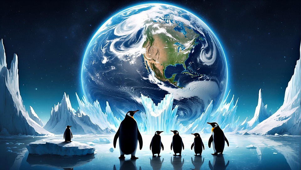 Download Penguin, Earth, Group. Royalty-Free Stock Illustration Image ...