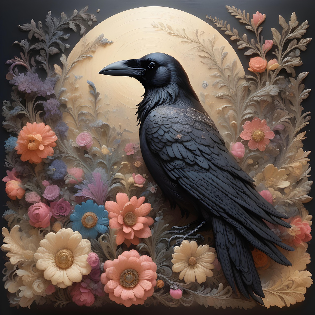 Oiseau Corbeau Fleurs - Image gratuite sur Pixabay - Pixabay