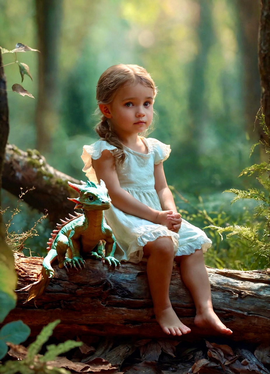Download Child, Dragon, Creature. Royalty-Free Stock Illustration Image ...