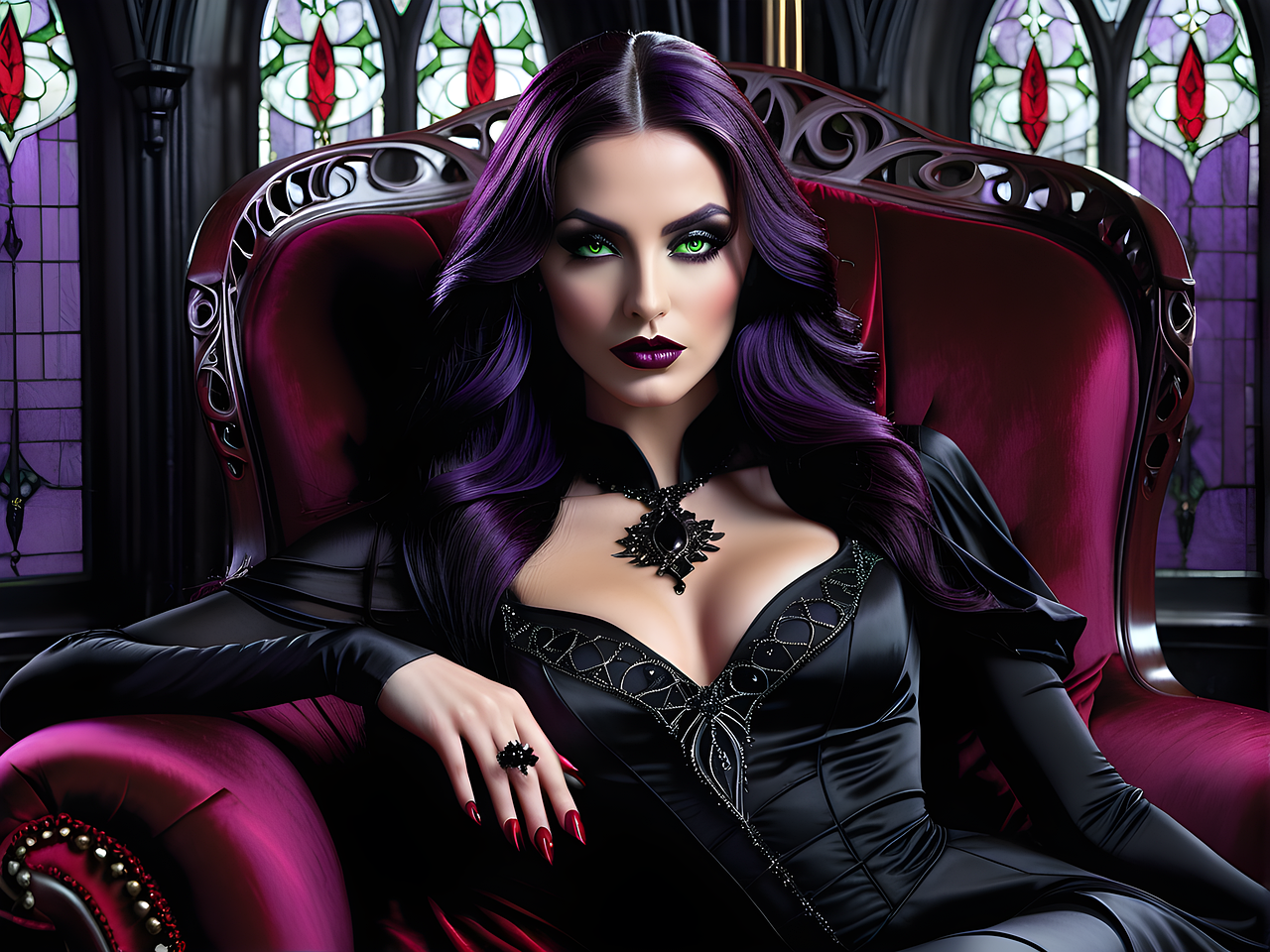 Download Ai Generated Gothic Woman Royalty Free Stock Illustration