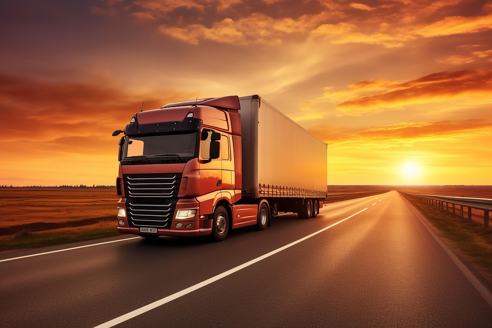 Download Truck, Road, Transportation. Royalty-Free Stock Illustration ...