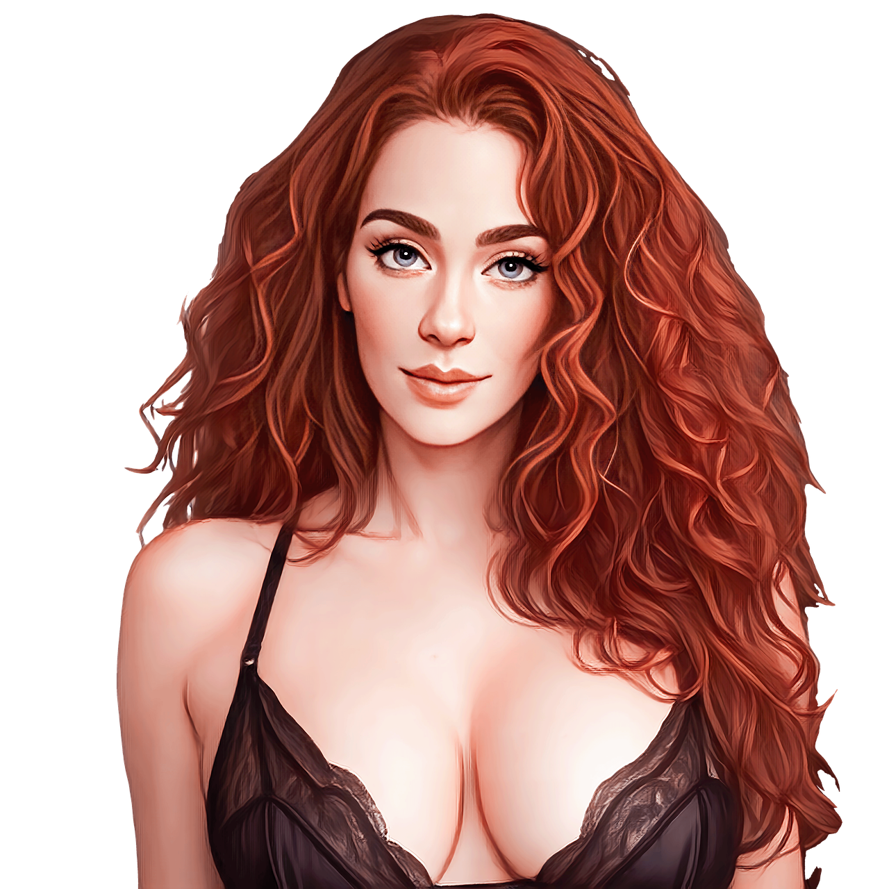 Download Redhead Woman Model Royalty Free Stock Illustration Image