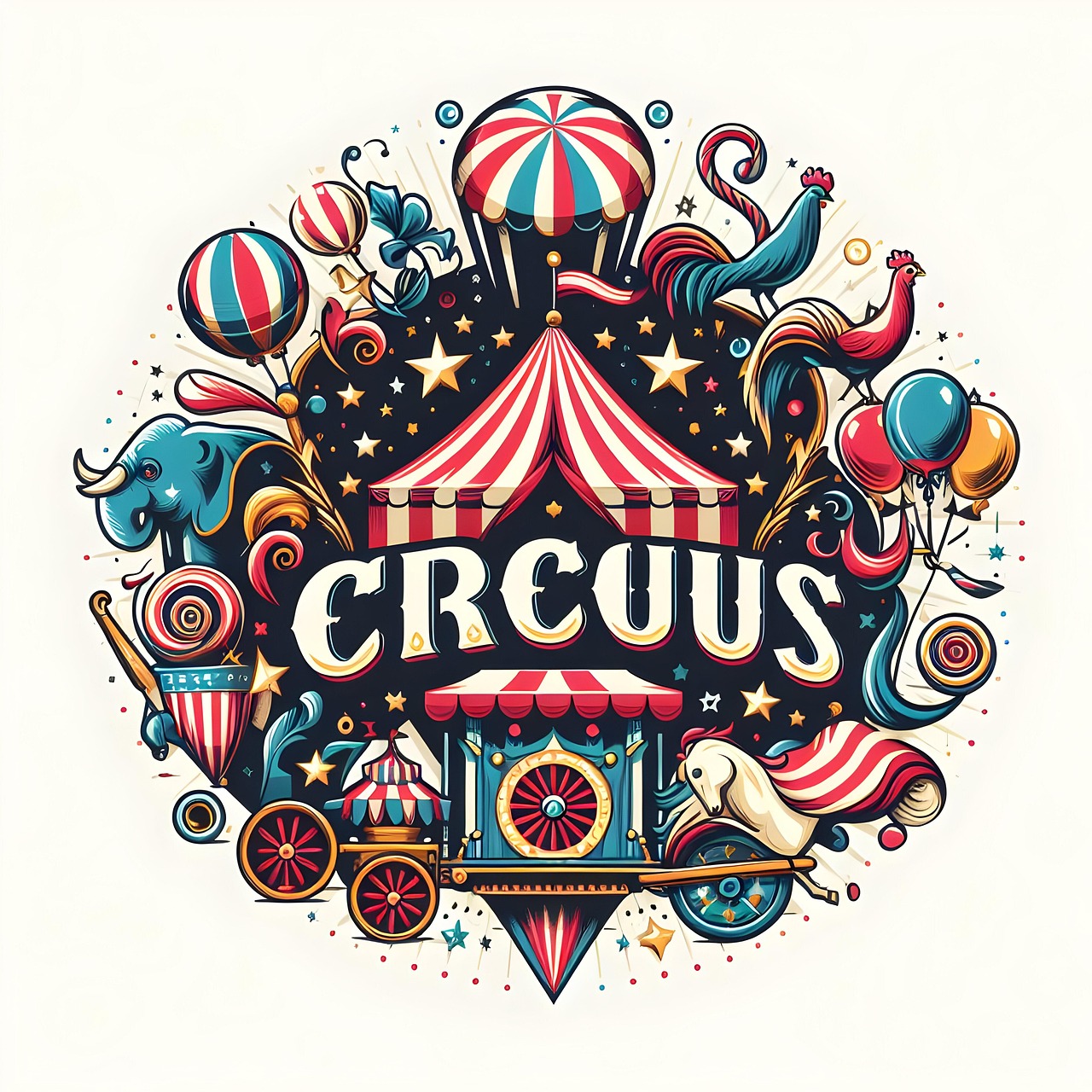 Download Circus, Carousel, Carnival. Royalty-Free Stock Illustration ...