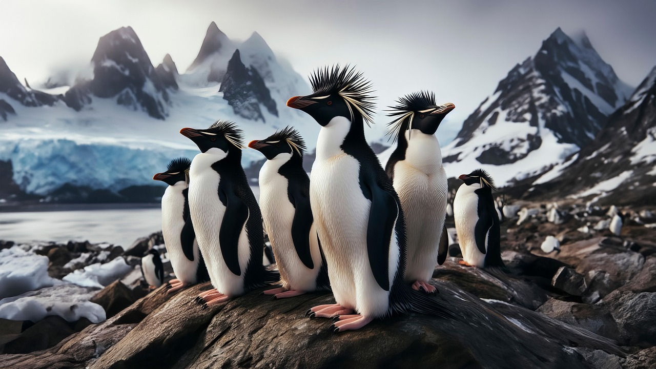 Download Penguins, Antarctica, Bird. Royalty-Free Stock Illustration ...