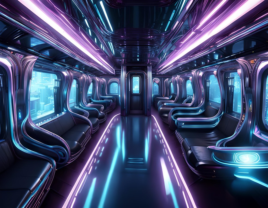 Download Ai Generated, Sci-Fi, Train. Royalty-Free Stock Illustration ...