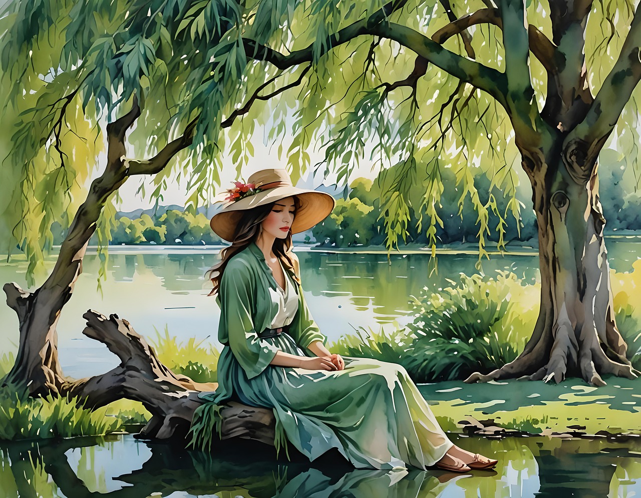 Plus de 100 illustrations gratuites de Saule Pleureur et de Saule - Pixabay