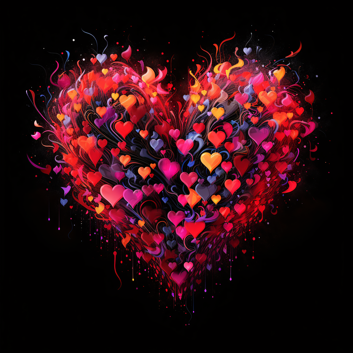 Download Ai Generated, Hearts, Love. Royalty-Free Stock Illustration ...