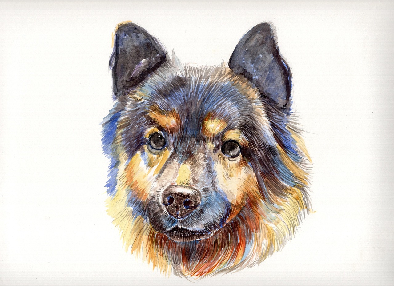 Pet Portrait Watercolor Painting - Free photo on Pixabay - Pixabay
