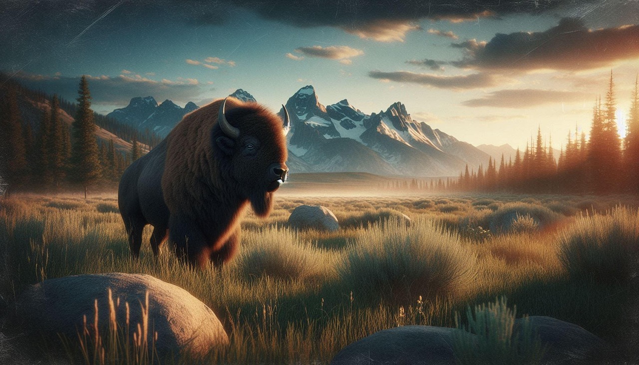 Download Ai Generated, Bison, Buffalo. Royalty-Free Stock Illustration ...