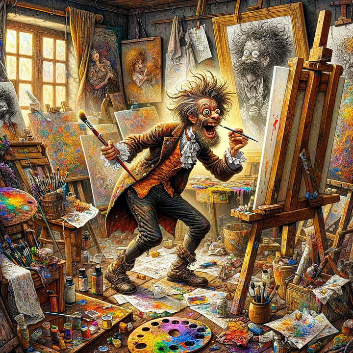 Download Ai Generated, Artist, Painting. Royalty-Free Stock ...