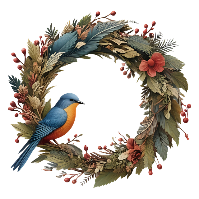 Download Bird, Flowers, Wreath. Royalty-Free Stock Illustration Image ...