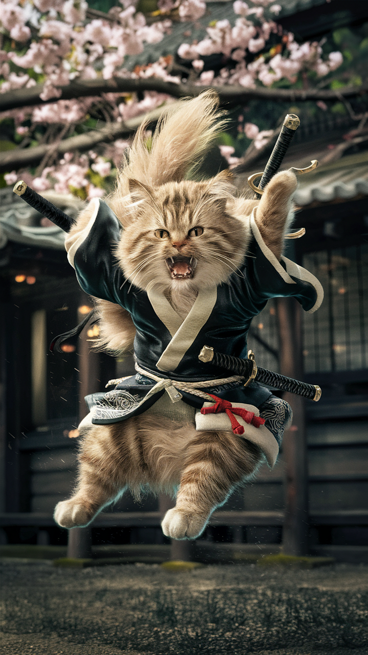 Samurai Cat Funny Picture Well This Is Photoshop Samurai