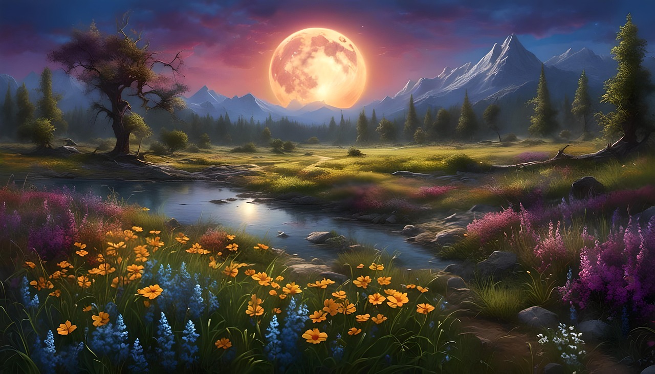 Download Meadow, Fantasy, Landscape. Royalty-Free Stock Illustration ...