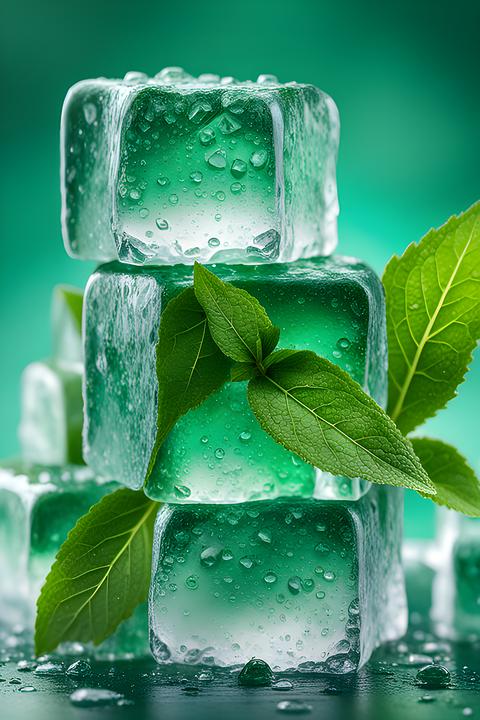Download Ai Generated, Ice Cubes, Mint. Royalty-Free Stock Illustration ...