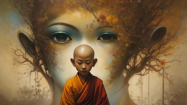 Download Ai Generated, Buddhist, Monk. Royalty-Free Stock Illustration ...