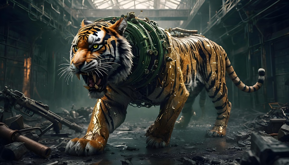 Download Ai Generated, Tiger, Soldier. Royalty-Free Stock Illustration ...