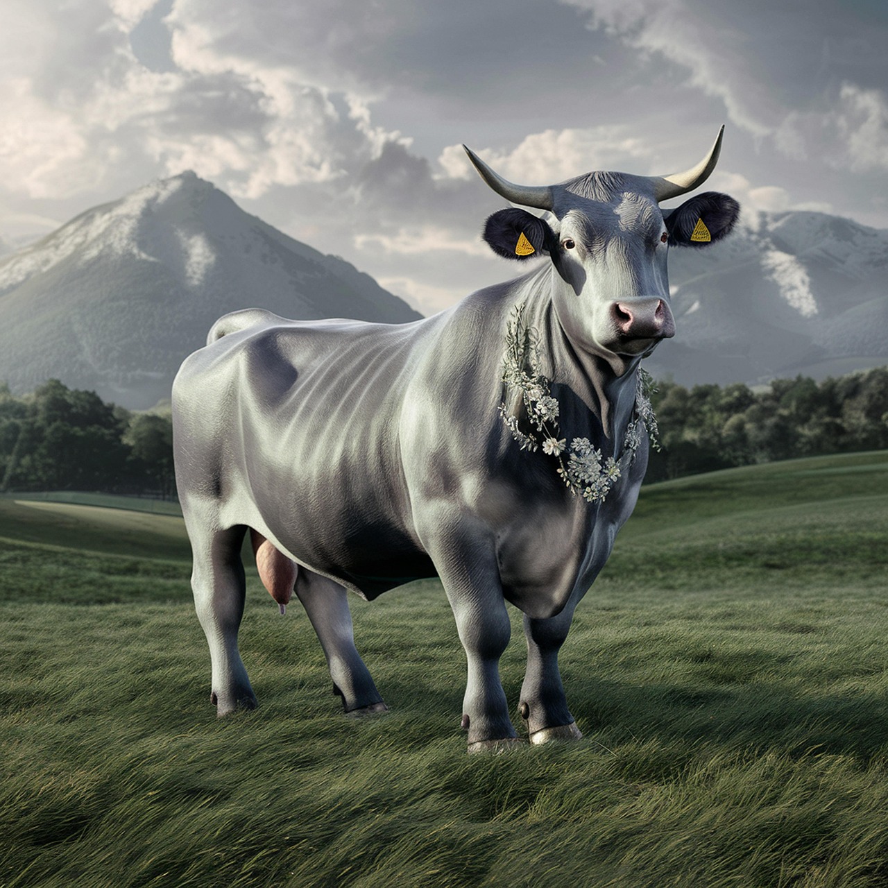 Download Ai Generated, Cow, Ruminant. Royalty-Free Stock Illustration ...